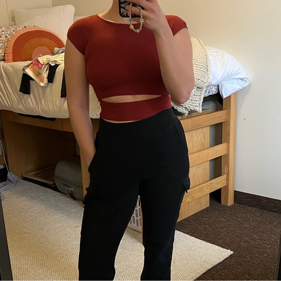 Aritzia | Tops | Wilfred Red Top | Poshmark